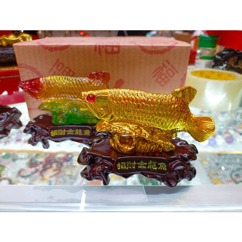 arowana fish fengshui display (citrine,gold,) | Shopee Philippines