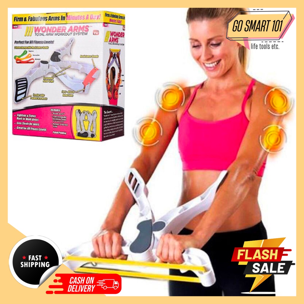 GoSmart101 Wonder Arms Total Workout System Resistance Training Bands ...