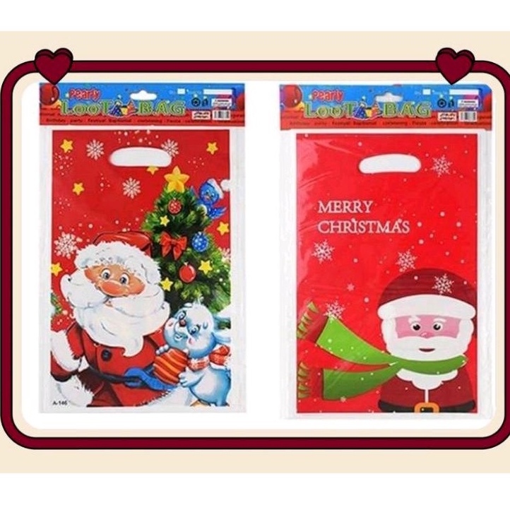 16*25cm Christmas loot bag (1pack 10pcs) | Shopee Philippines