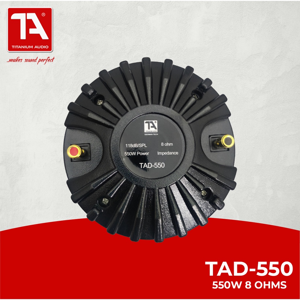 Titanium Audio TAD 550 / Compression Driver Unit / 550W / Titanium ... Titanium Audio TAD 550 / Compression Driver Unit / 550W / Titanium ...