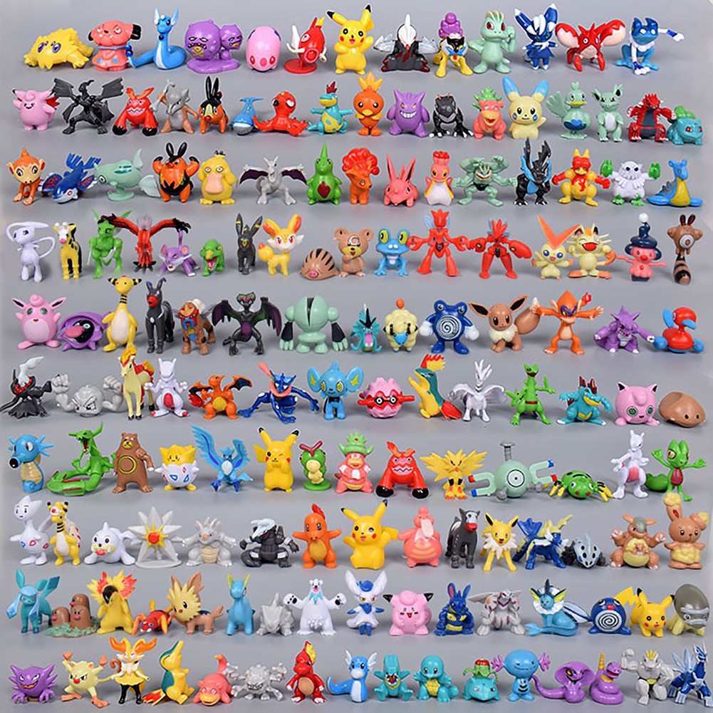 NEW 144pcs Pokemon Toy Set Pikachu Charmander Mini Action Figures ...
