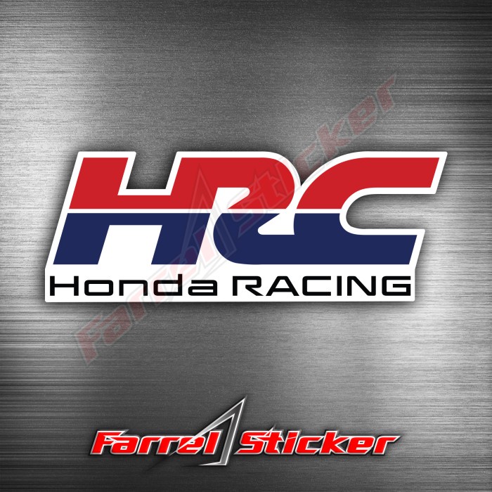 PUTIH New HRC STICKER NEW HRC STICKER LOGO PRINTCUT - 7,5cm, White ...