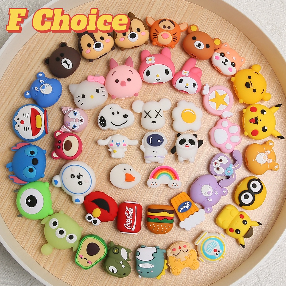 Universal Charging Cable Protector Cute Cartoon Data Cord Protector ...