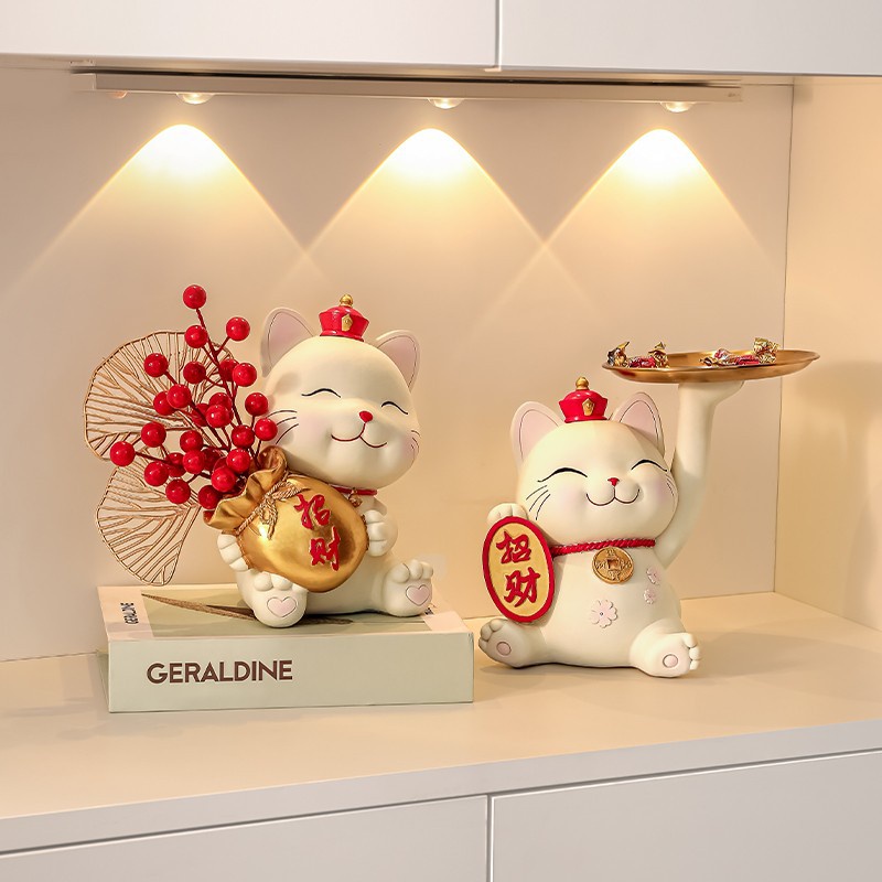 Lucky Cat Ornaments Housewarming Joy New Home Decoration Moving In ...