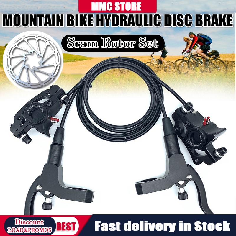 MTB Hydraulic Brakes with Rotor Bicycle Front Hydraulic Brakes Handle ...