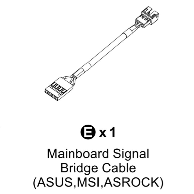 Thermaltake Pure ARGB Sync Fan Mainboard Signal Bridge Replacement ...