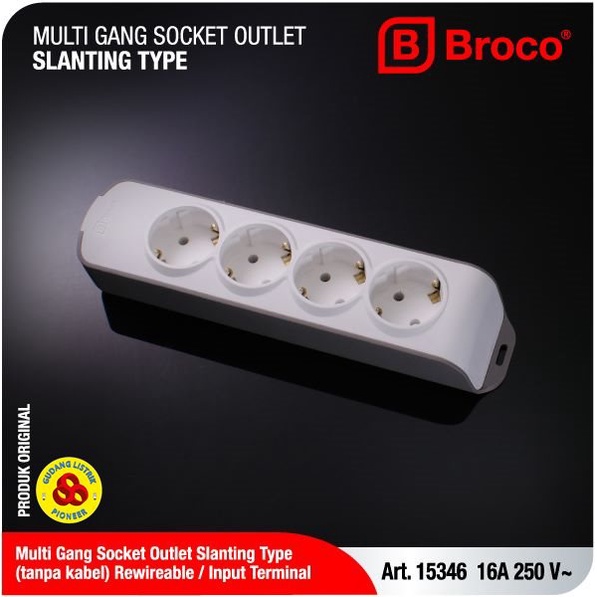Broco Socket 4 Slanted Holes 15346 NCP Socket Terminal 4 Lbg | Shopee ...