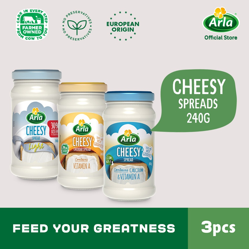 Arla Cheesy Spread 240g All Variants | Shopee Philippines
