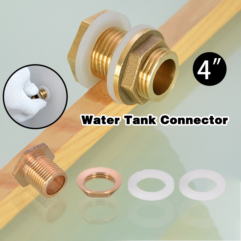 Water Tank Connector Fittings Solid Brass Water Tank Adapter 1/2”DN15 ...