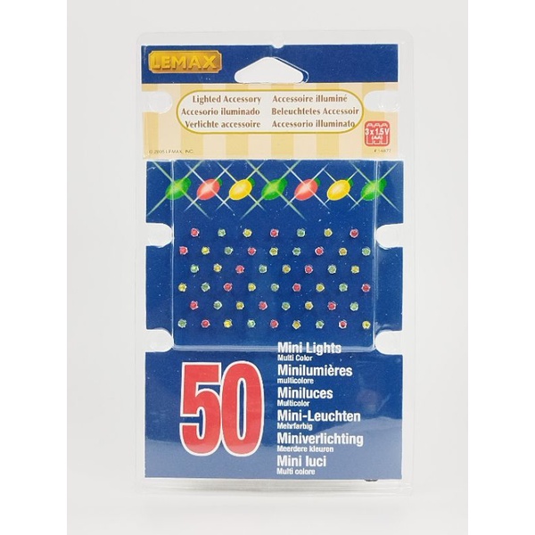 LEMAX Village Collection"50 pcs Multicolored Mini String Lights ...
