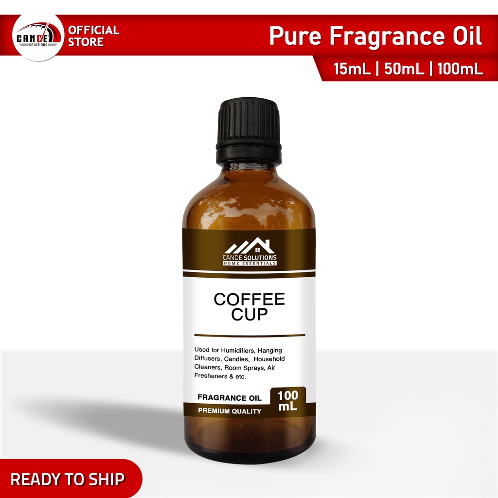 Coffee Cup Fragrance Oil (Pure) for making Candles, Hanging Diffusers ...