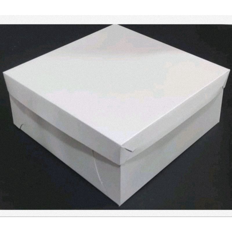 6X6X4 inches CAKE BOX WHITE NO WINDOW (10 SETS) | Shopee Philippines