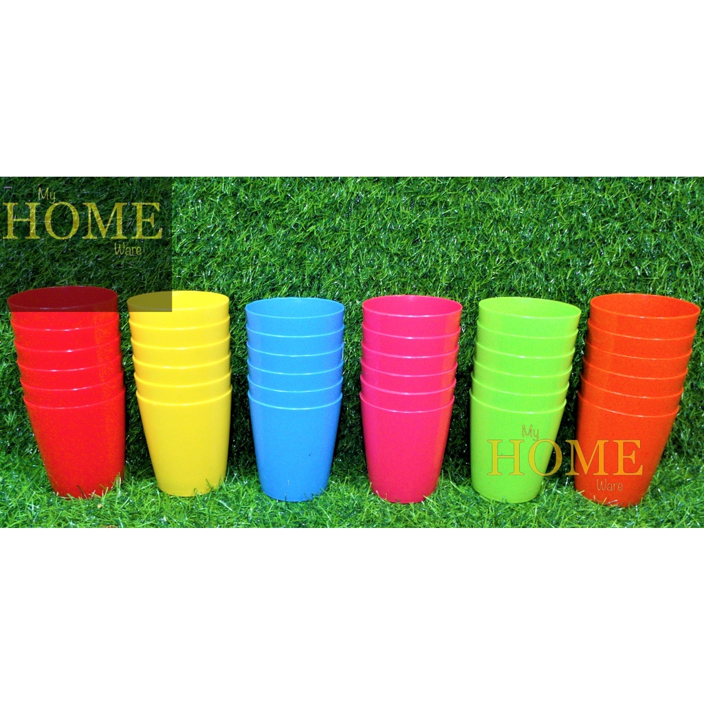 #7711 (6pcs) Plastic Colored Cups (Random) (DYNAWARE) | Shopee Philippines