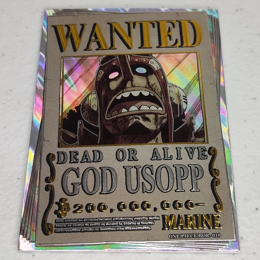Usopp One Piece Premium Card Wanted Poster BOR-010 | Shopee Philippines