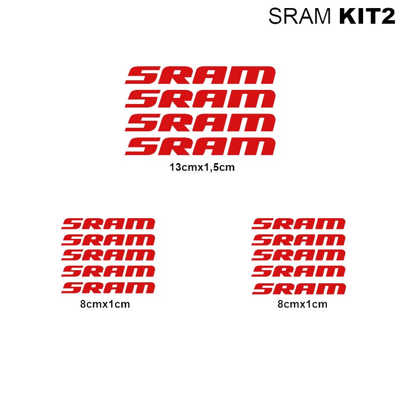 MTB Road Bike Frame Head Tube Stickers for SRAM Vinyl Bicycle Cycling ...