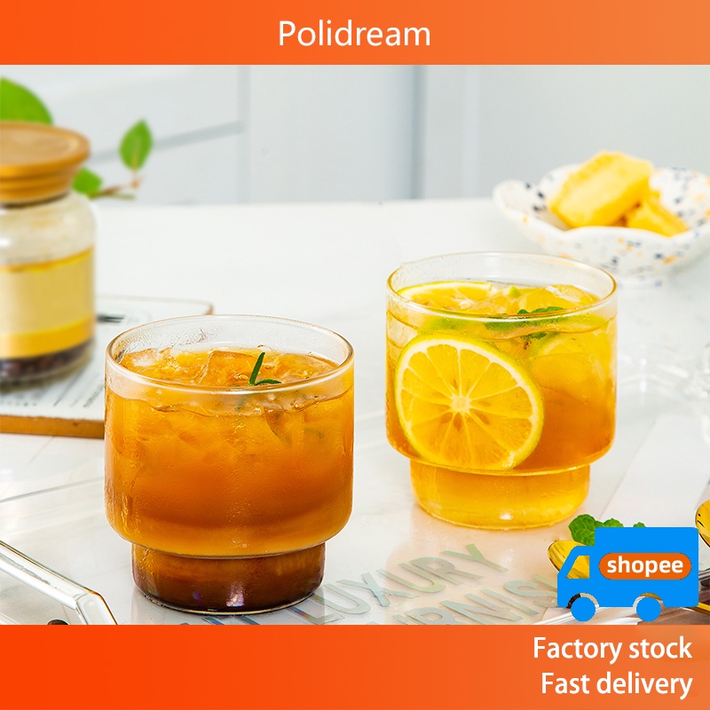 2 pirasong maliwanag na stapleng baso para sa pag-inom, 13.5 oz, mga ...