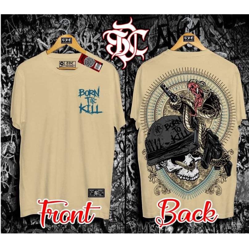 TRENDING T-SHIRT CUSTOMIZED CLOTHING SDC Born to kill design | Shopee ...