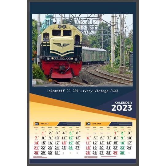 2023 Train Calendar Locomotive Series | Shopee Philippines