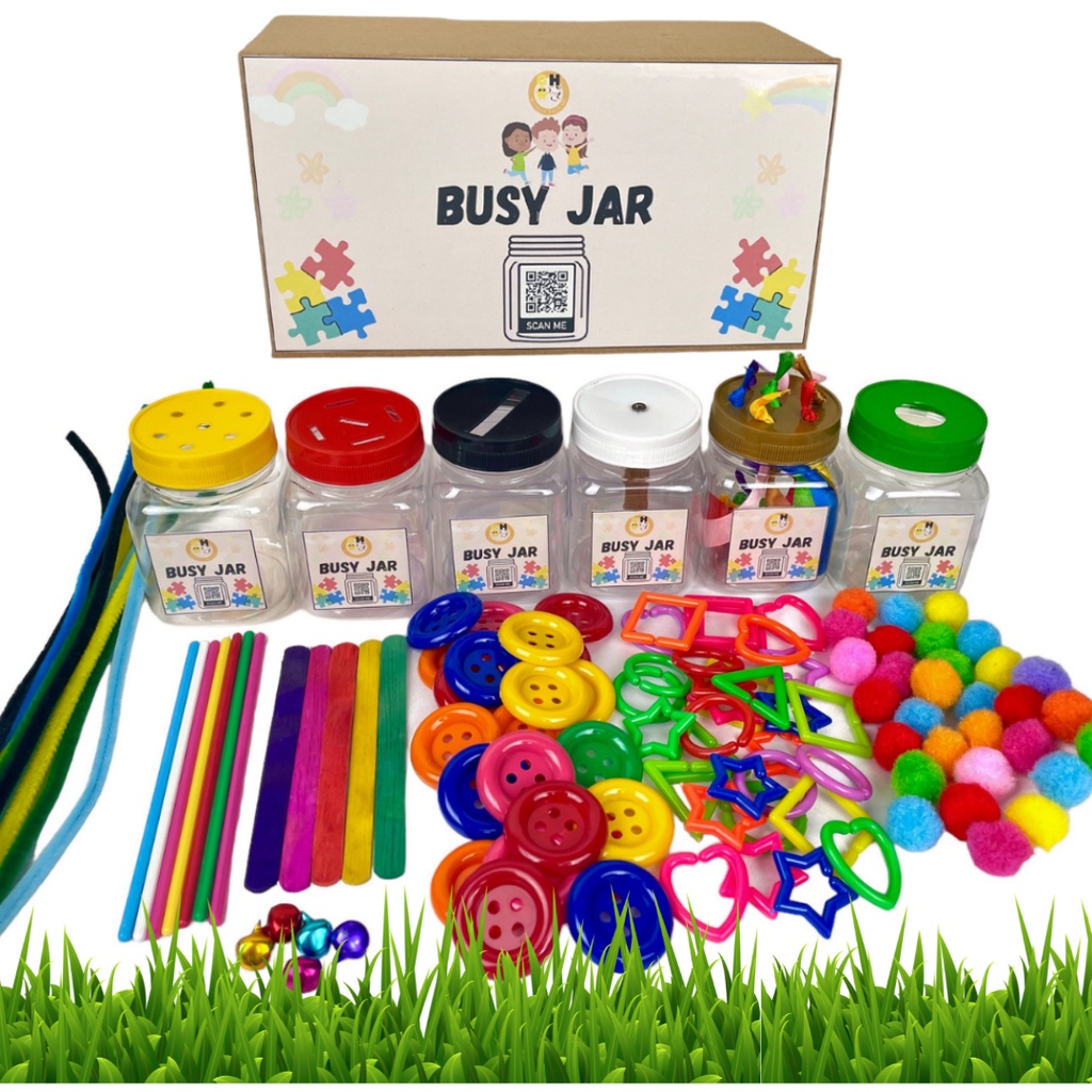 Montessori Busy Jar Educational Toys Fine Motoric Play Sensory Toys ...