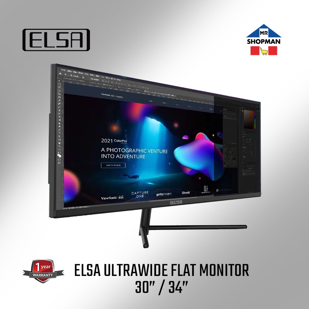 ELSA 30G1 P 30" 100hz 1080p / 34G1 34" 120hz 1440p UltraWide Gaming ...