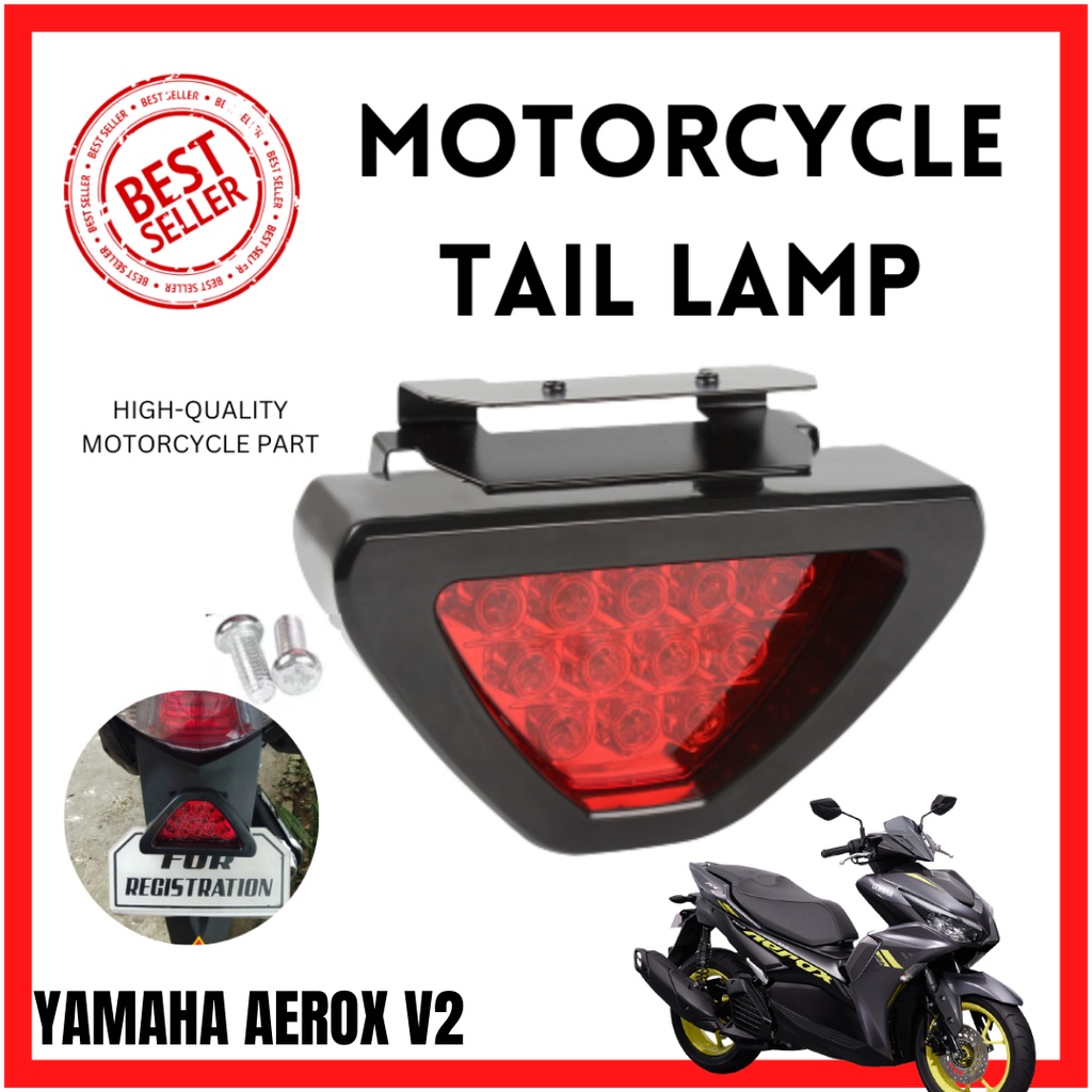 MOTORCYCLE TAIL LAMP FOR YAMAHA AEROX V2 | BRAKE LAMP TAIL | RED LIGHT ...