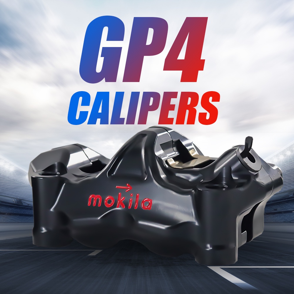 mokila GP4 caliper 4pot with sinper150 bracket front/rear | Shopee ...