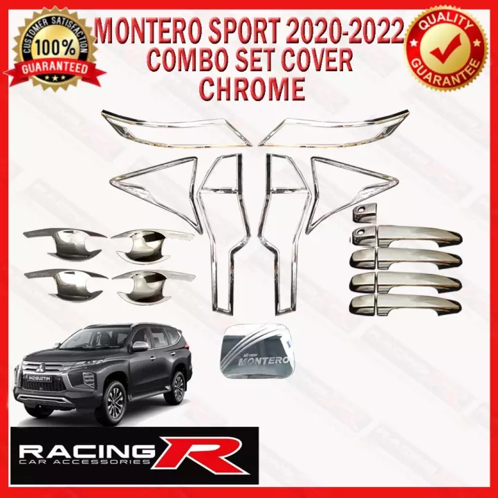 All New Montero Sport 2020 to 2024 GLX Garnish Cover Combo Set Chrome ...