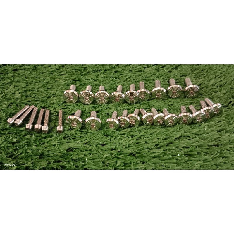 WAVE 125 ( S I R ) W100 ETC. BODY BOLTS CONCAVE FLAT HEAD /.CONETYPE ...
