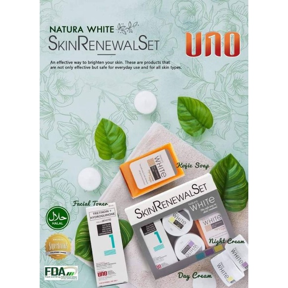 UNO SKIN RENEWAL SET NATURA WHITE SKIN RENEWAL SET EFFECTIVE UNO ...