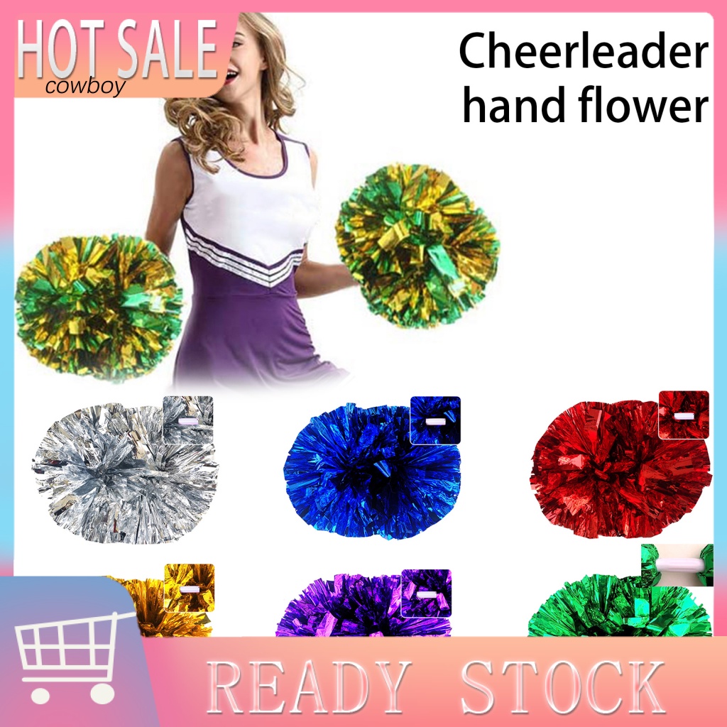 COW| Lightweight Cheering Squad Pompoms for Festival Flower Shape ...