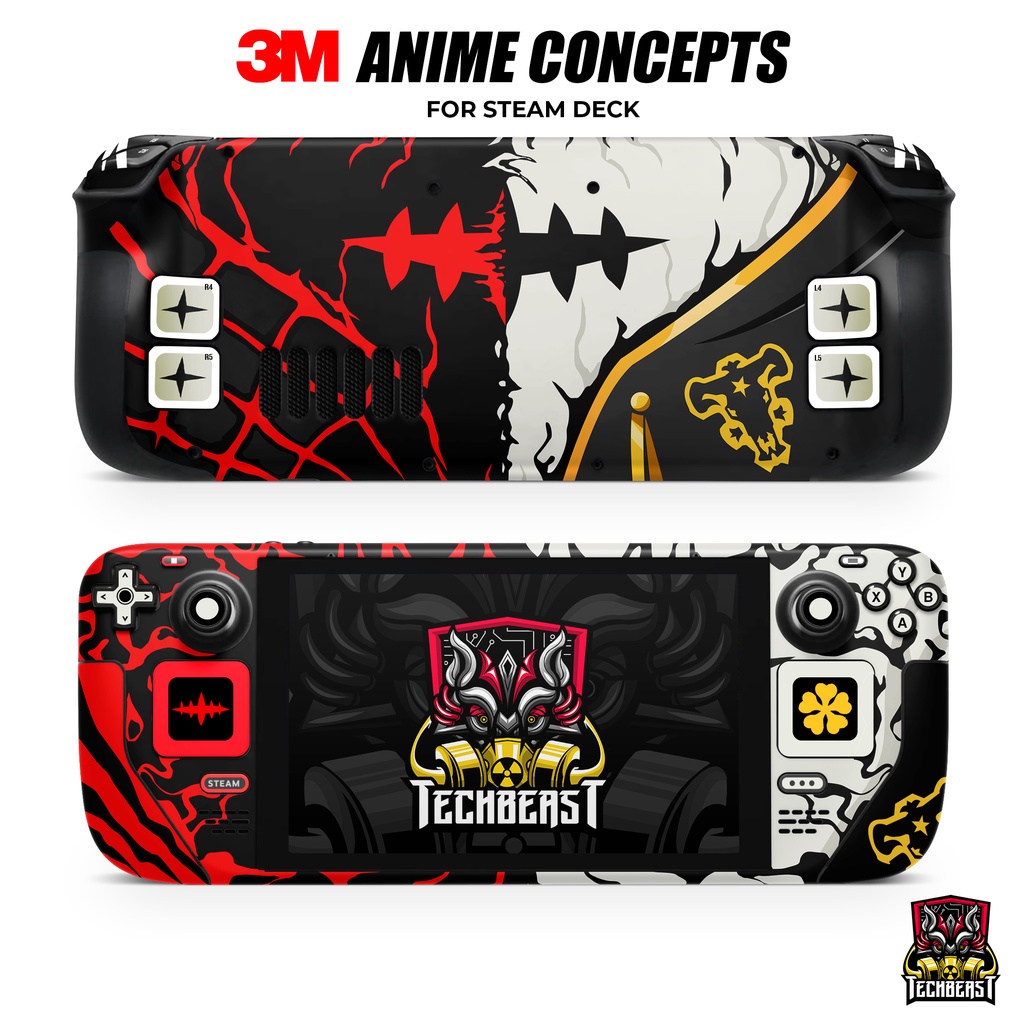 3M Steam Deck Anime Skin Custom Concept Wrap Vinyl SD Techbeast ...