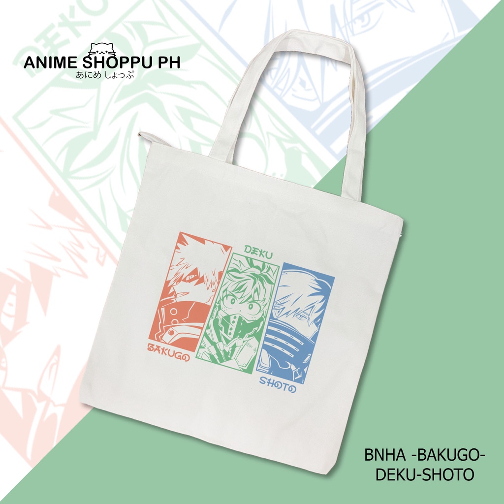 BNHA BAKUGO DEKU SHOTO | Anime Canvass Tote Bag - ANIME Shoppu PH ...