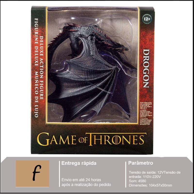 Game of Thrones the Black Dragon Drogon Deluxe Action Figure with ...
