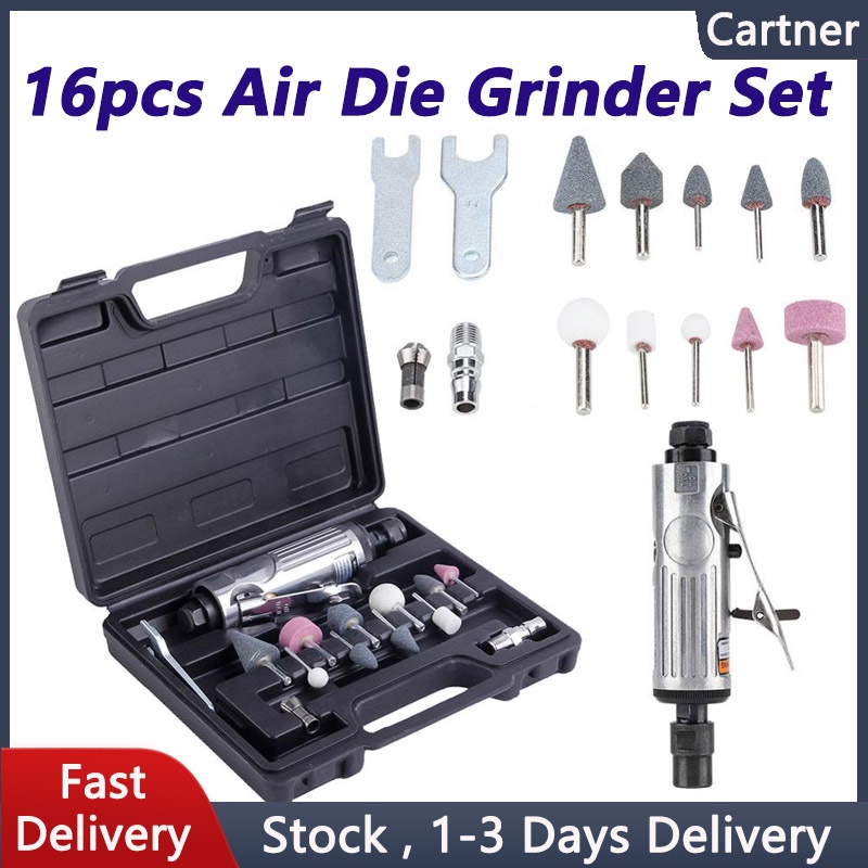 1/4" Air Compressor 90psi Die Grinder Rotary Tool Kit Air Die Grinder ...