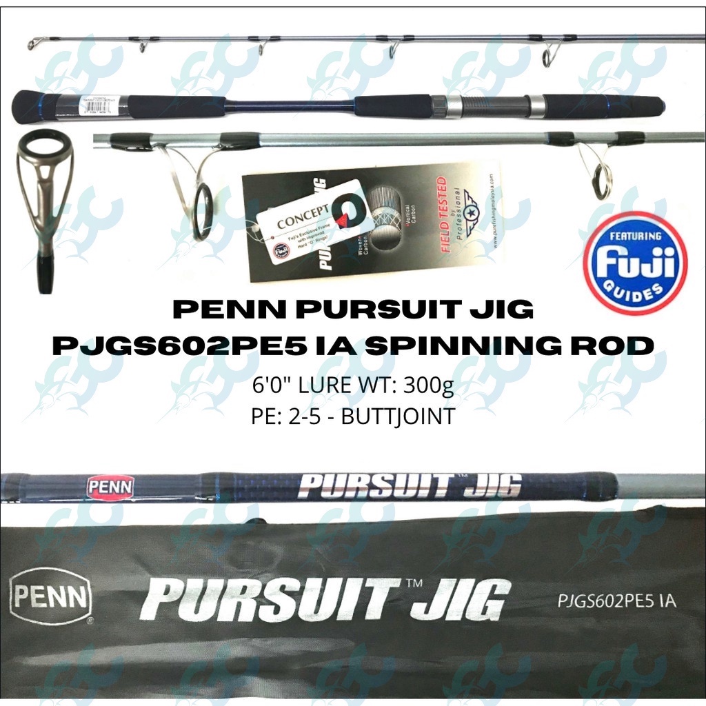 PENN PURSUIT JIG SLOW PJGS602PE5 IA SPIN Jigging Rod | Shopee Philippines