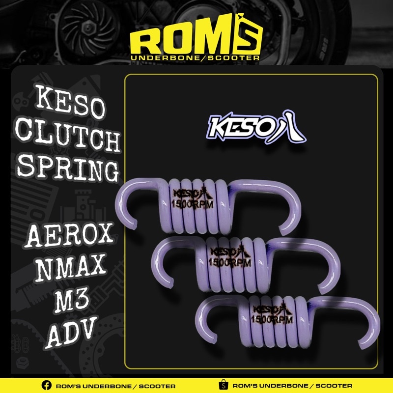KESO Clutch Spring 1200 / 1500 rpm (Aerox / Nmax / M3 / ADV) | Shopee ...