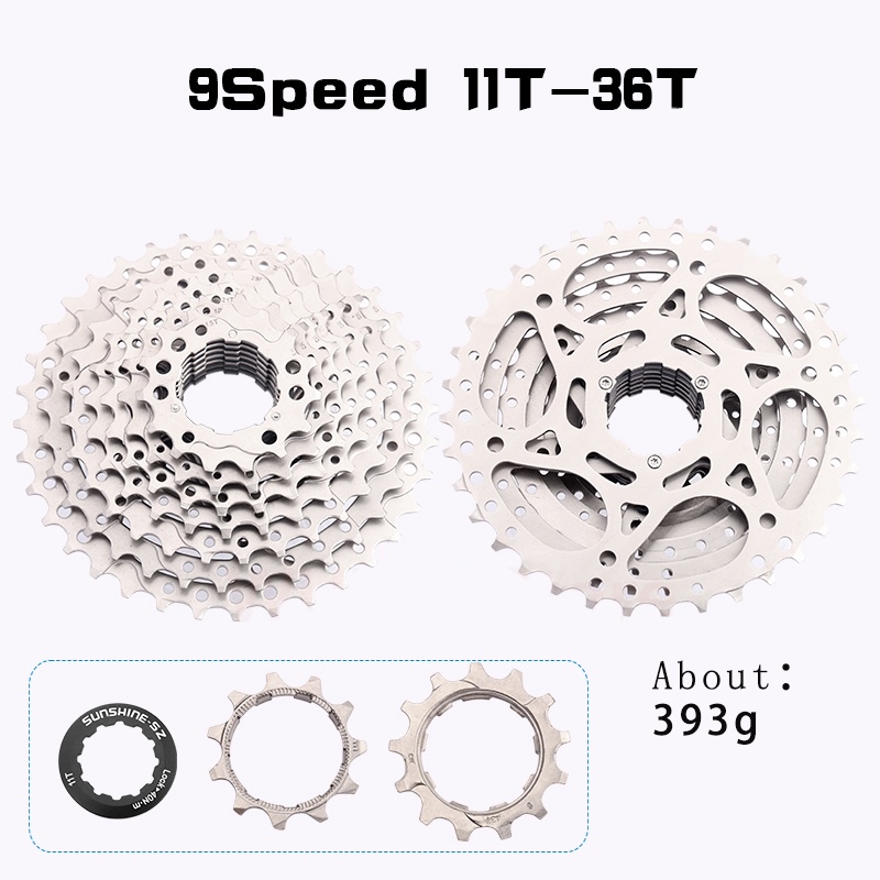 Sunshine 8 9 10 11 12 Speed Mountain Bike Cassette Cogs Freewheel 32T ...