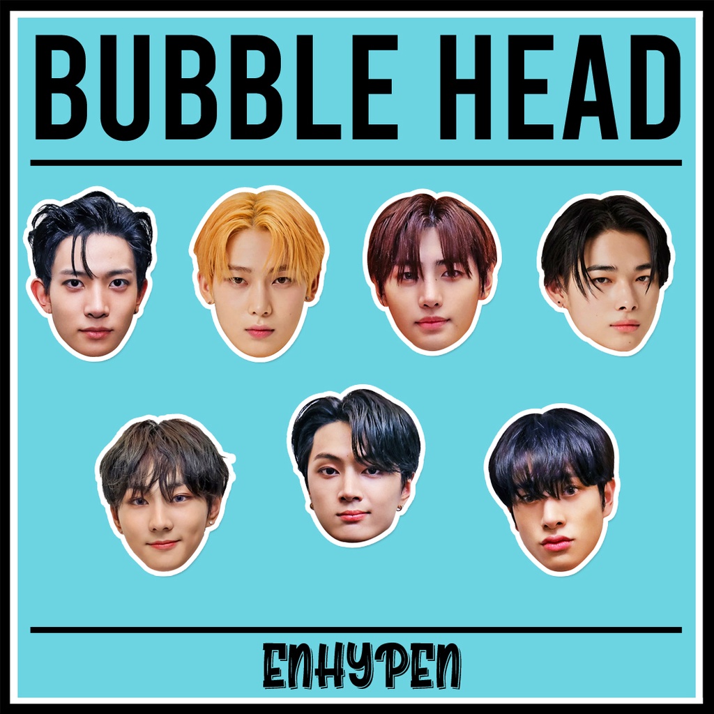 Jake Heeseung Jay Sunoo Niki Sunghoon Jungwon Bubbleheads | Shopee ...