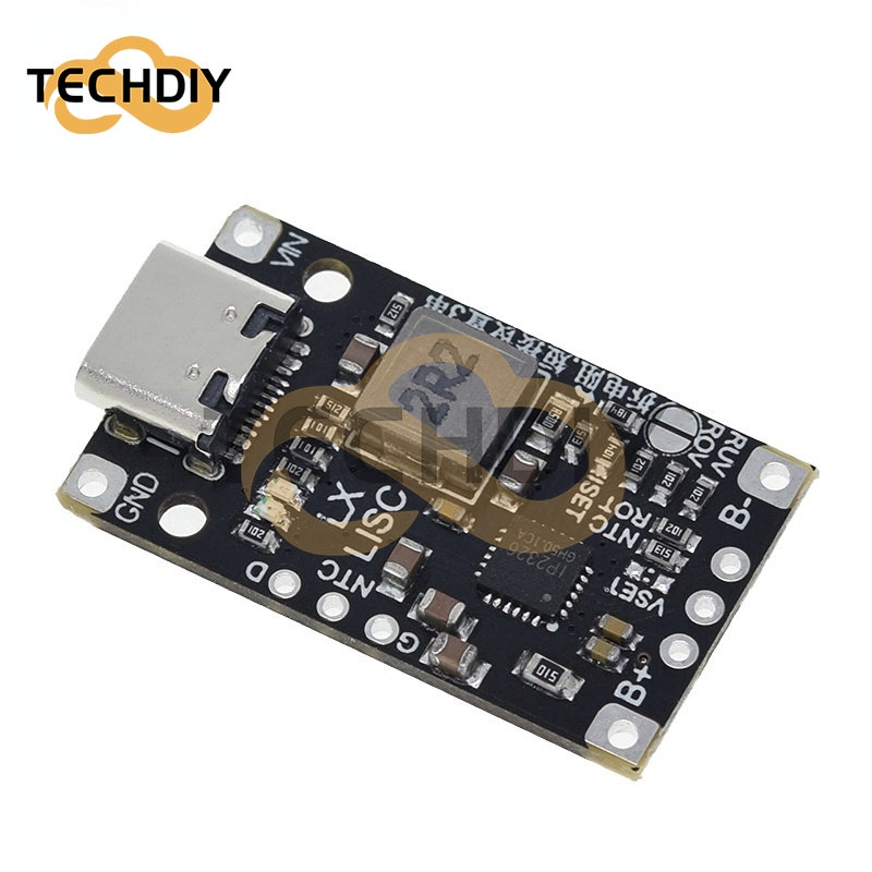 Type-C USB 2-3S BMS 15W 8.4V 12.6V 1.5A Lithium Battery Charging Boost Module With Balanced ...