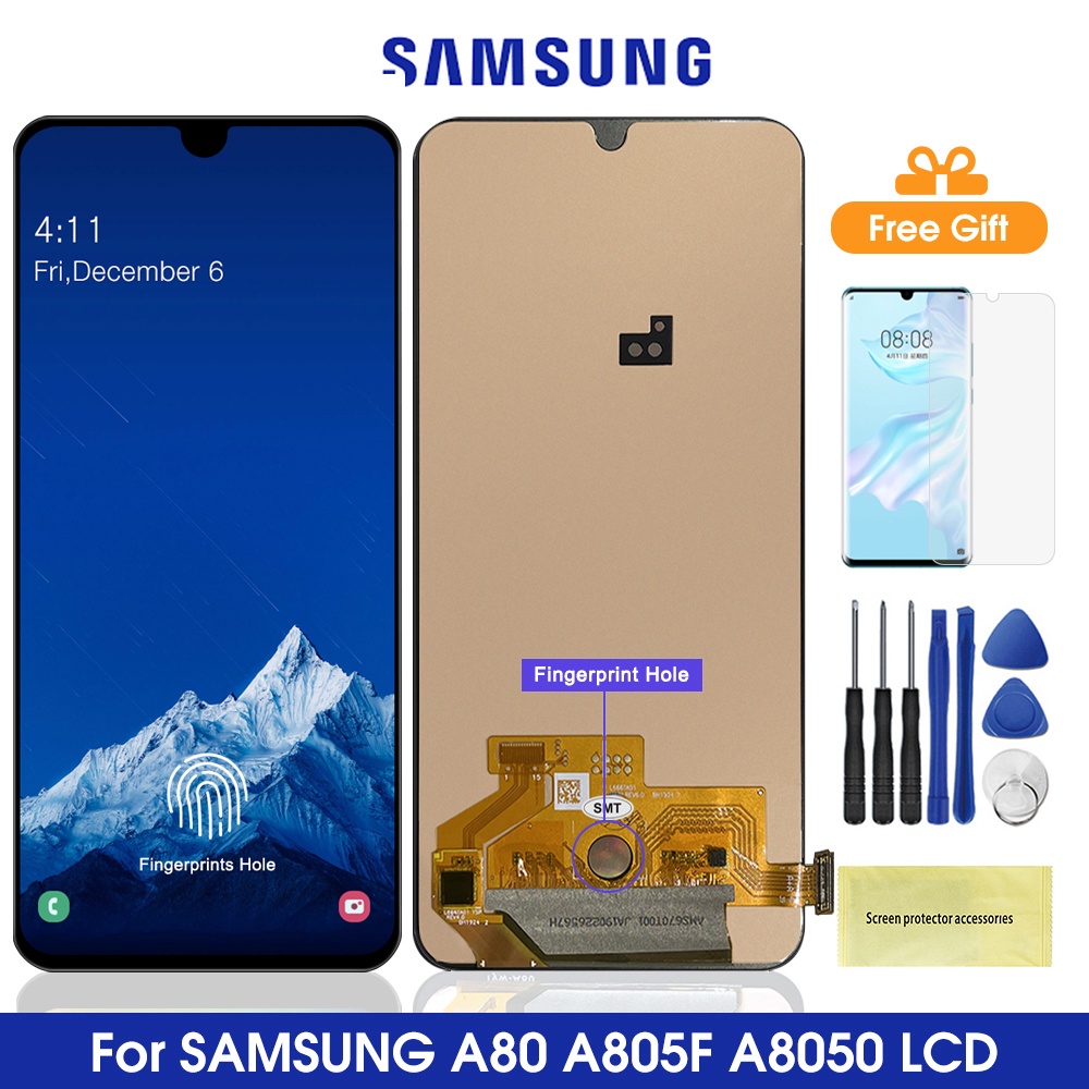 Amoled For Samsung Galaxy A80 Lcd Display Touch Screen Digitizer ...