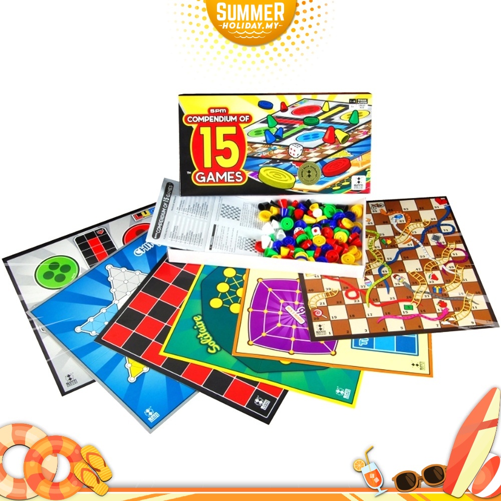 Compendium of 15 Games Snake And Ladder Dam Multiplayer Family Time ...