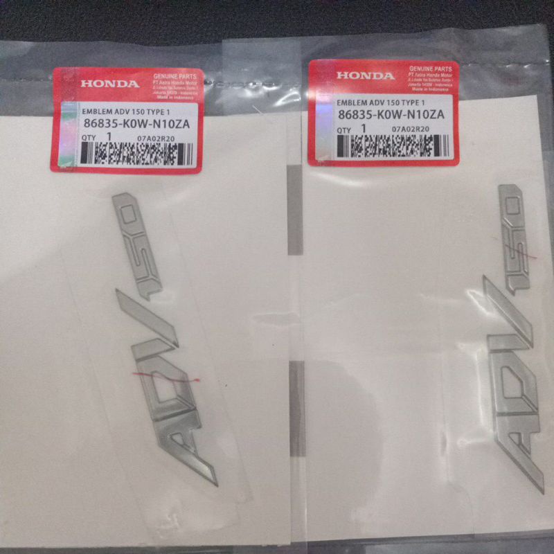 Honda adv150 chrome Embossed emblem (set) | Shopee Philippines
