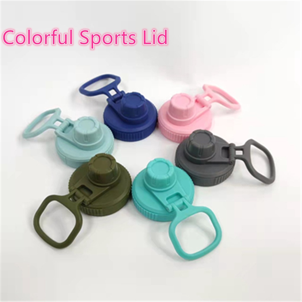 Colorful Big Handle Sports Lid For Wide Mouth Insulated Water Bottle ...