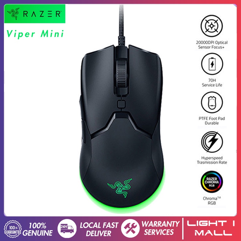 Original Razer Viper Mini ultra-light gaming mouse RGB Light Wired Game ...