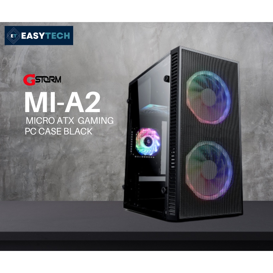 EASYTECH | GSTORM MI-A2 MINI TOWER DESKTOP GAMING CASE Acrylic Side ...