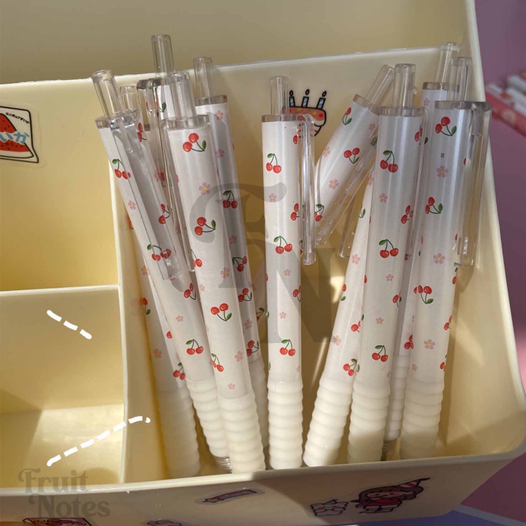 BP069 0.5mm Cherry Peach Fruit Theme Gel Push Pen | Shopee Philippines