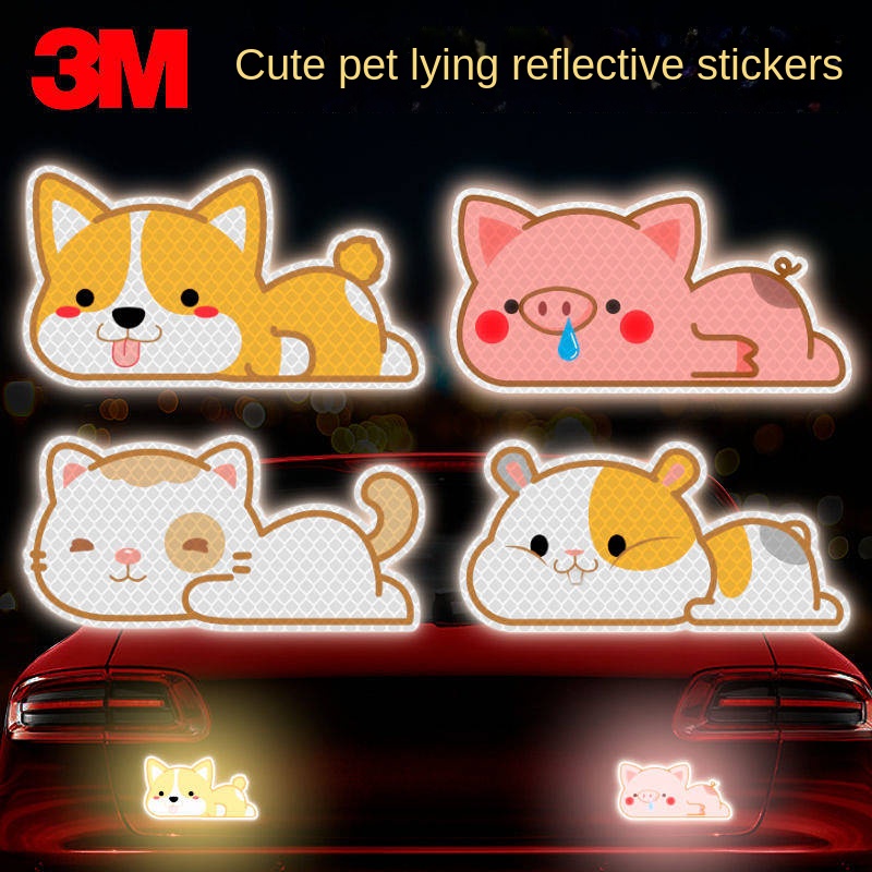 3M Reflective Car Sticker Electric Car Decoration Wuling Confero Miniev ...