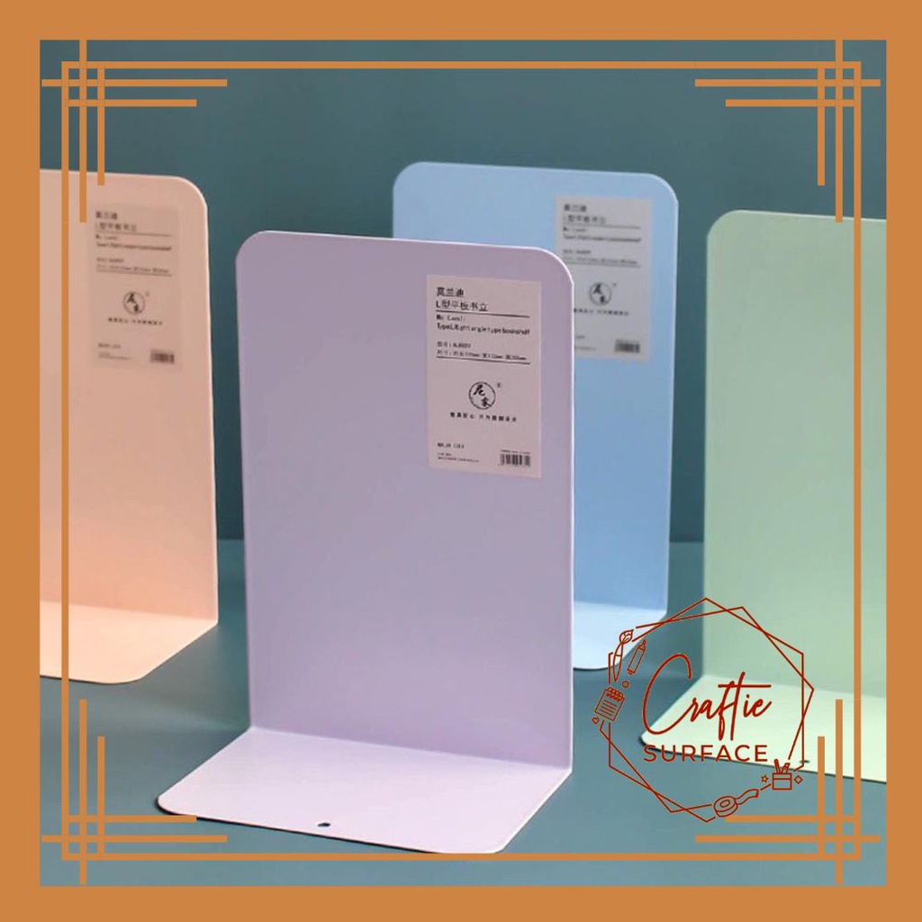 L Shape Right Angle Metal Type Bookshelf Shelves with -slip Pads for ...