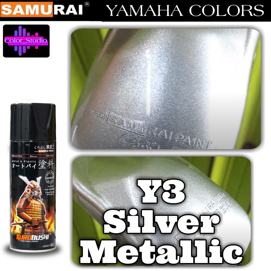 SAMURAI Spray Paint Y3* Silver Metallic Yamaha - Cash on Delivery - COD ...
