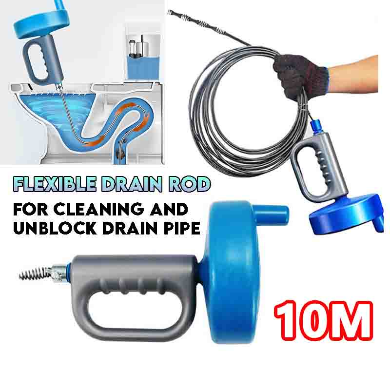 Drain cleaner clog remover Plumbing Tool Flexible Rod Auger Snake Rod Drain Unclogged Pipe Sink ...